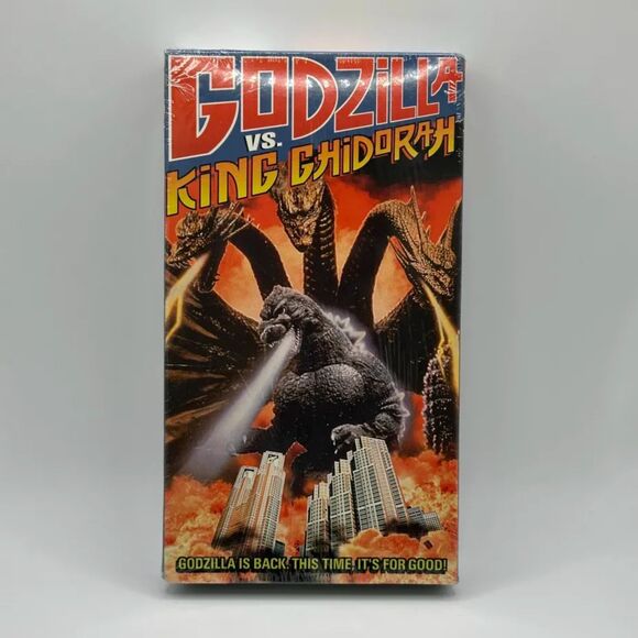 Godzilla | Media | Vintage Godzilla Vs King Ghidorah 998 Tri Stars Vhs ...